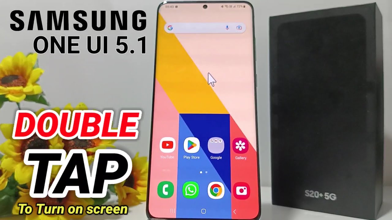 Double Tap Screen On/Off Samsung One Ui 5.1 - YouTube