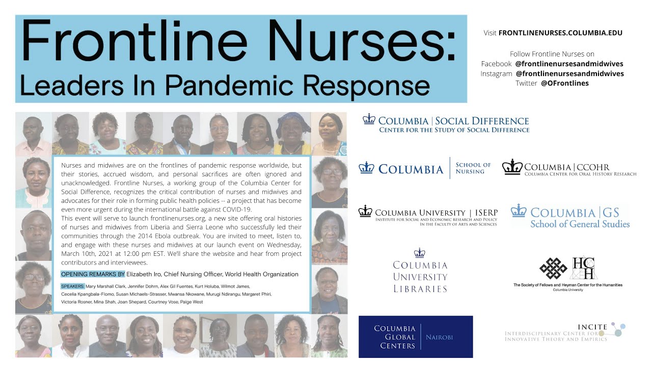 Frontline Nurses: Leaders in Pandemic Response | Website Launch - YouTube