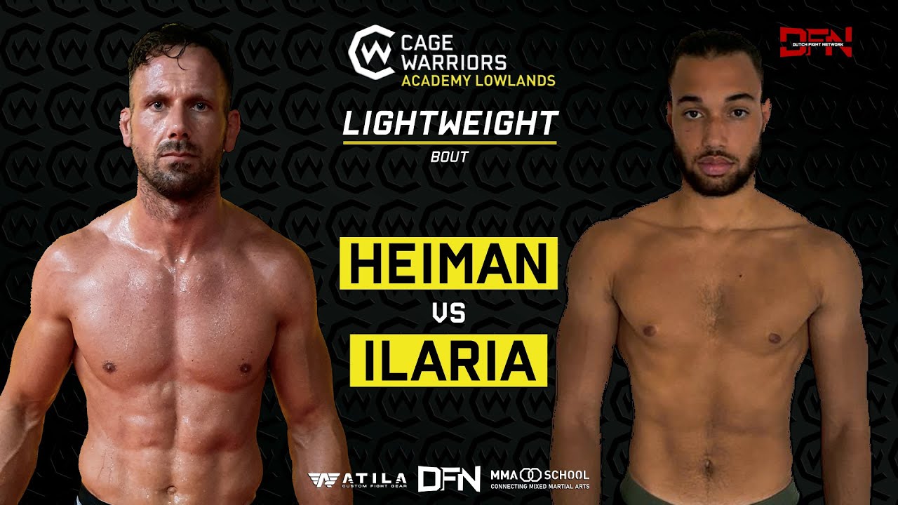 Fight 05: Wesley Heiman vs Tyrell Ilaria | Cage Warriors Academy ...