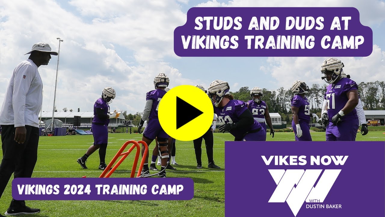 Studs and Duds at Vikings Training Camp - YouTube