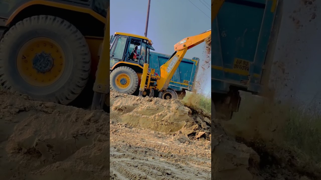 Jcb 3DX loading#shorts #vedio_[yash Earthmovers 🚜] - YouTube