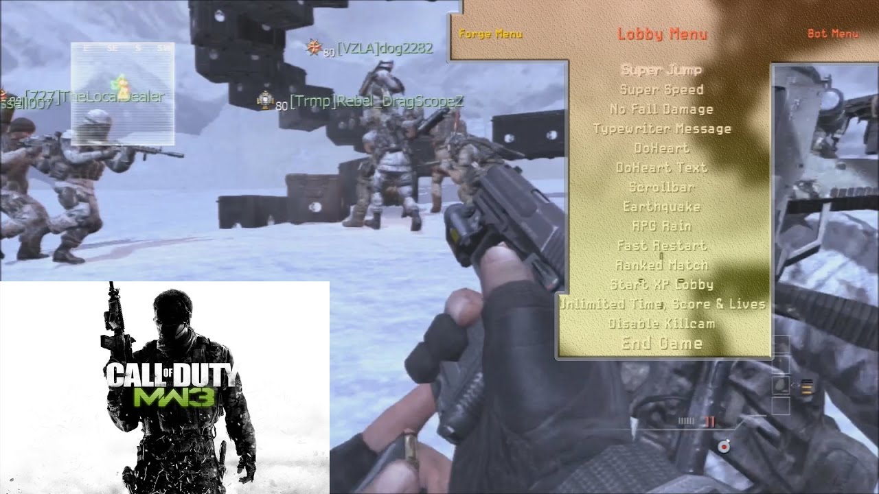 MW3 MENACE CRACKED BEST {FREE} MOD MENU [INSANE AIMBOT] UNLIMITED CARE ...