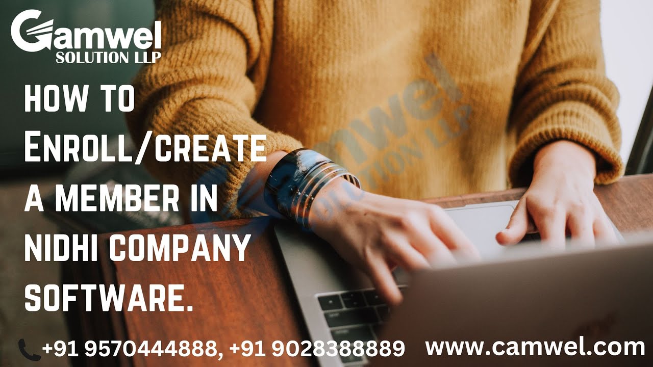 How to Create/Enroll a Member in Nidhi Software./ Nidhi Software Member ...