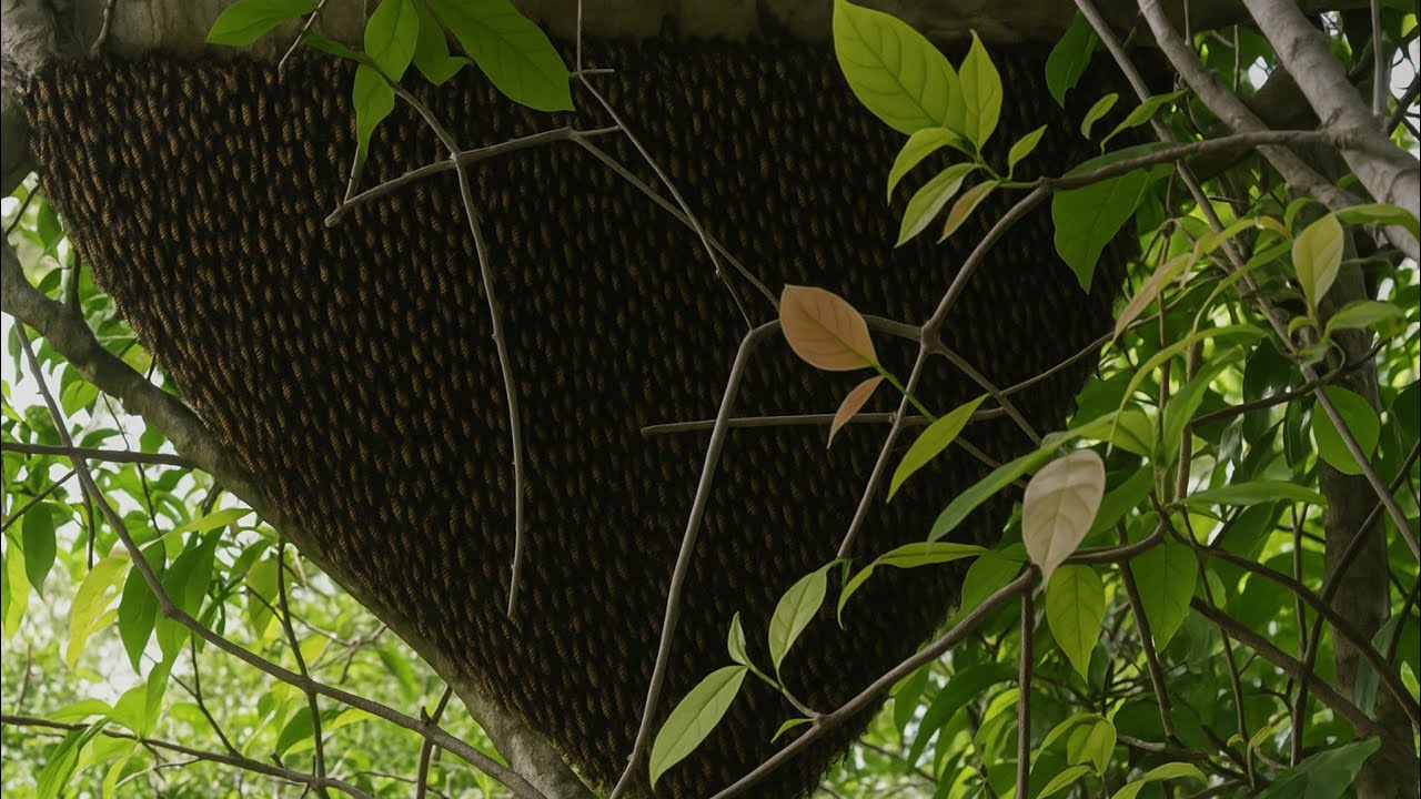 Master the skill of catching honey bees in the deep forest - Climbing ...