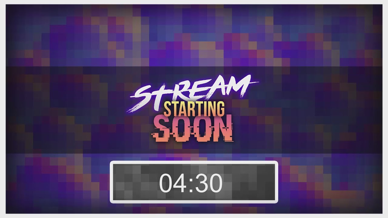 "PRESS START" Stream Starting Soon - Countdown (FREE DOWNLOAD) - YouTube