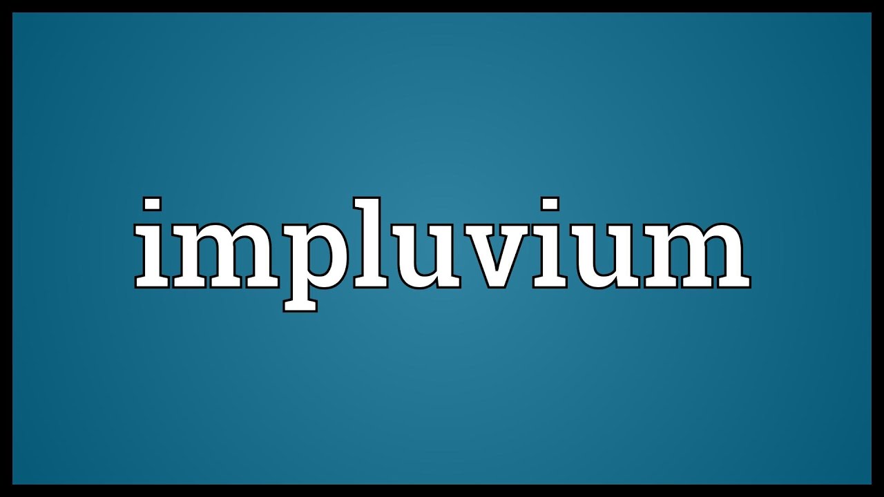 Impluvium Meaning - YouTube
