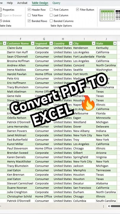 Convert PDF to Excel in seconds #excel #msexcelbanglatutorial #exceltips #exceltricks # ...