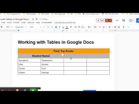 Tables in Google Docs: Add, Sort, Pin Header, and Checkboxes - YouTube