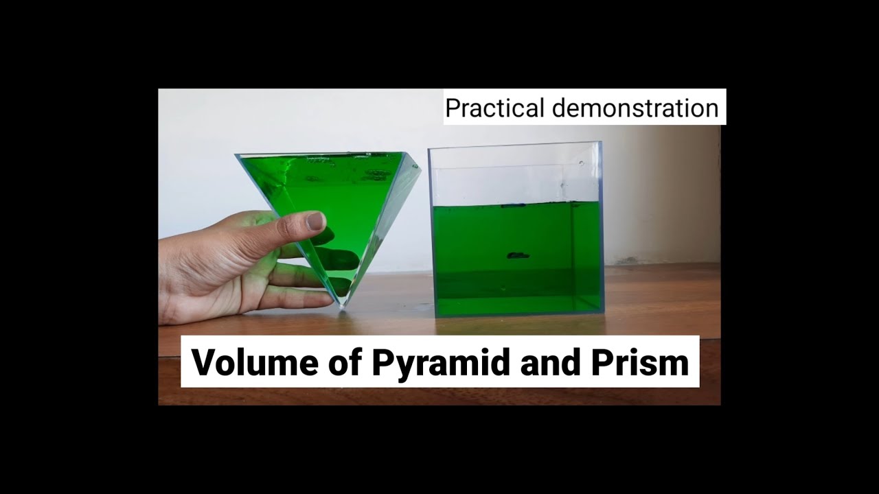 Volume of Pyramid and Prism ll Volume relationship ll Mathematics ll ...