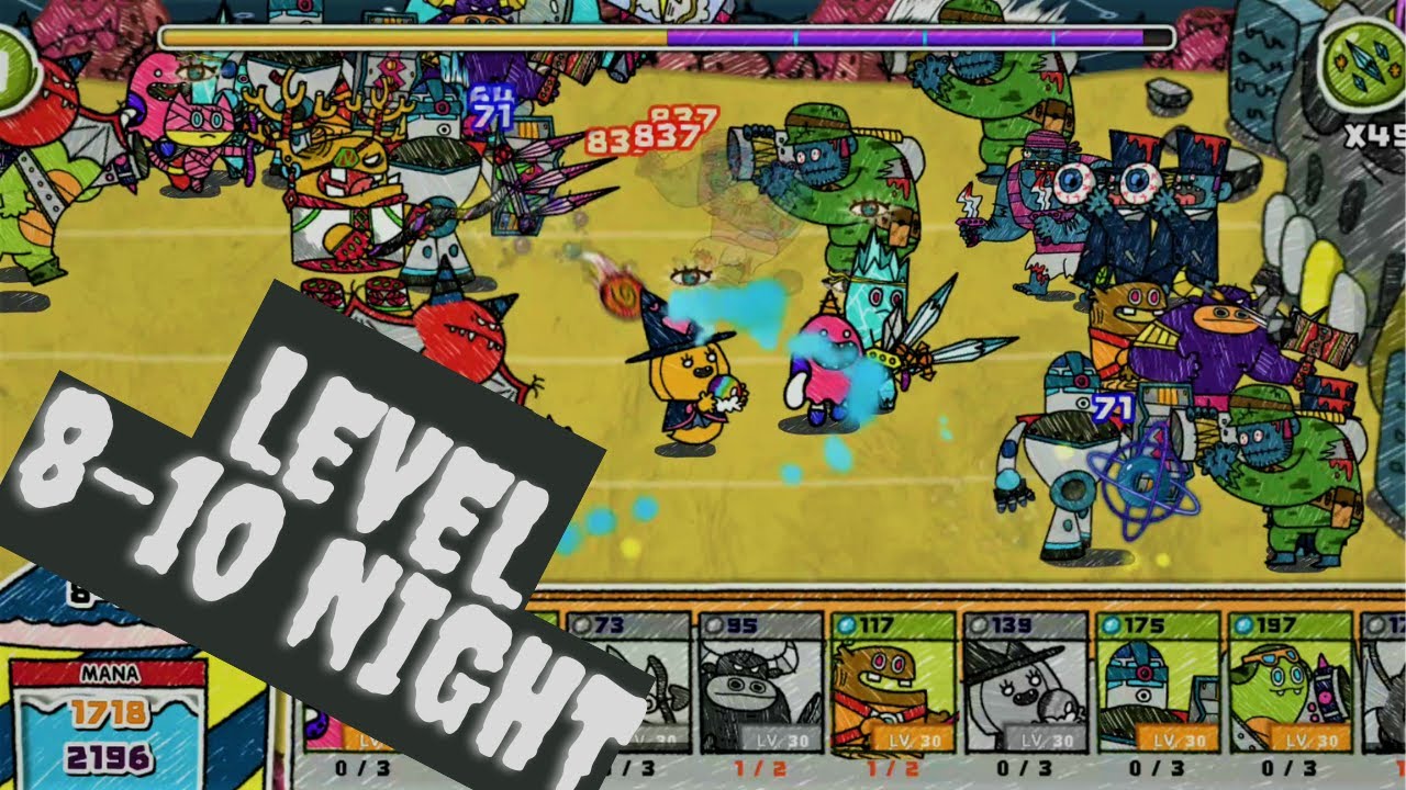 Monster VS Zombie gameplay level 8 -10 Night - Android mobile game ...