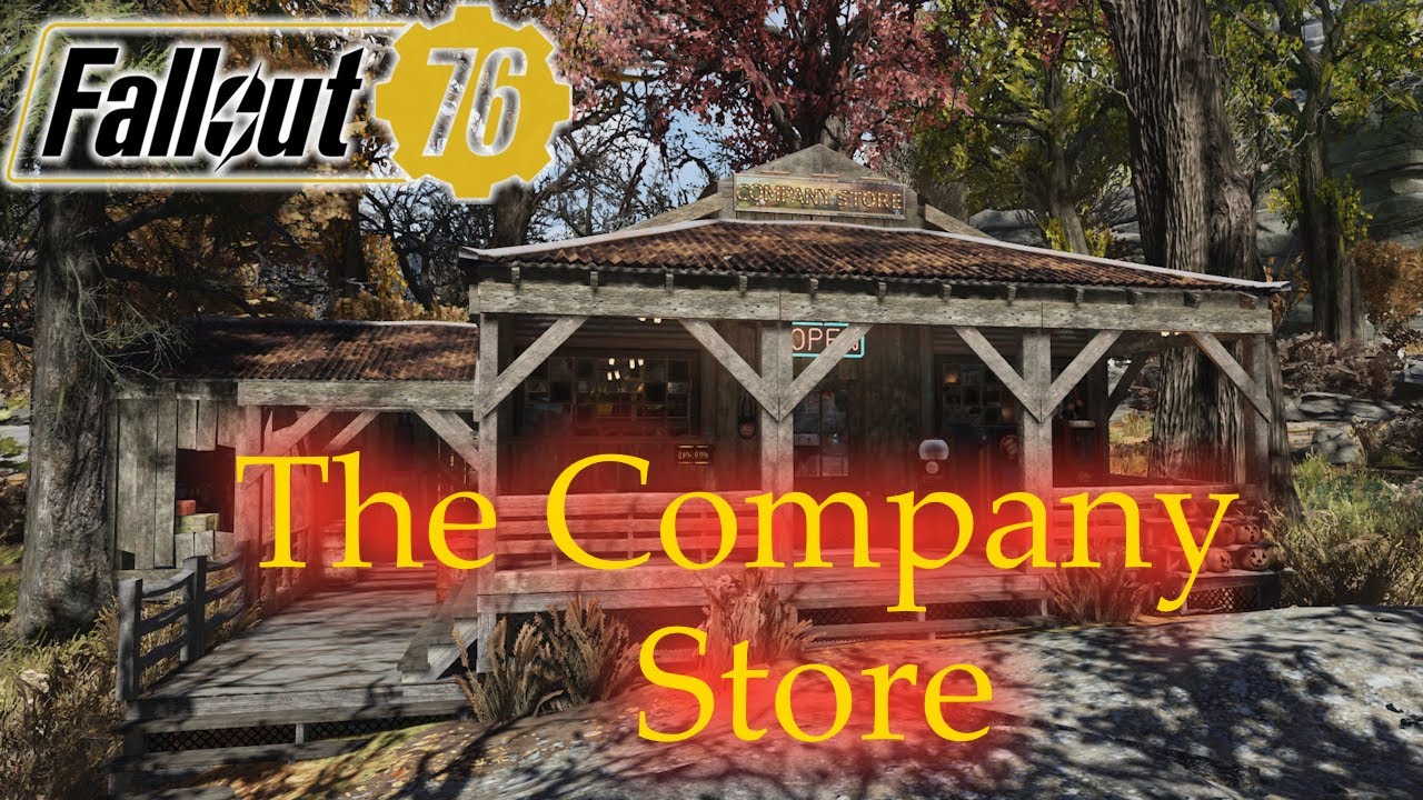 Fallout 76 Camp Build : The Company Store - YouTube