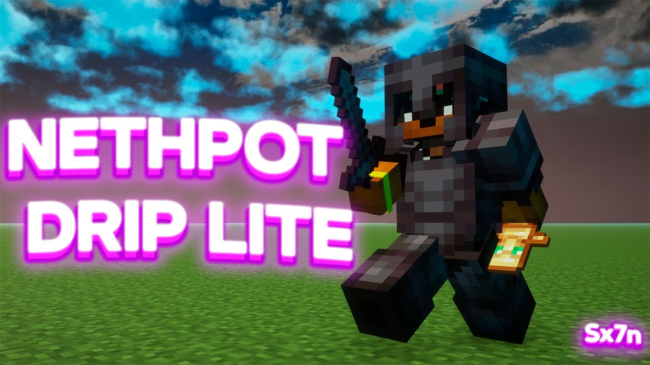 NETHERPOT PVP WITH BEST GHOST CLIENT ( DRIP LITE 2.9.1 ) - YouTube