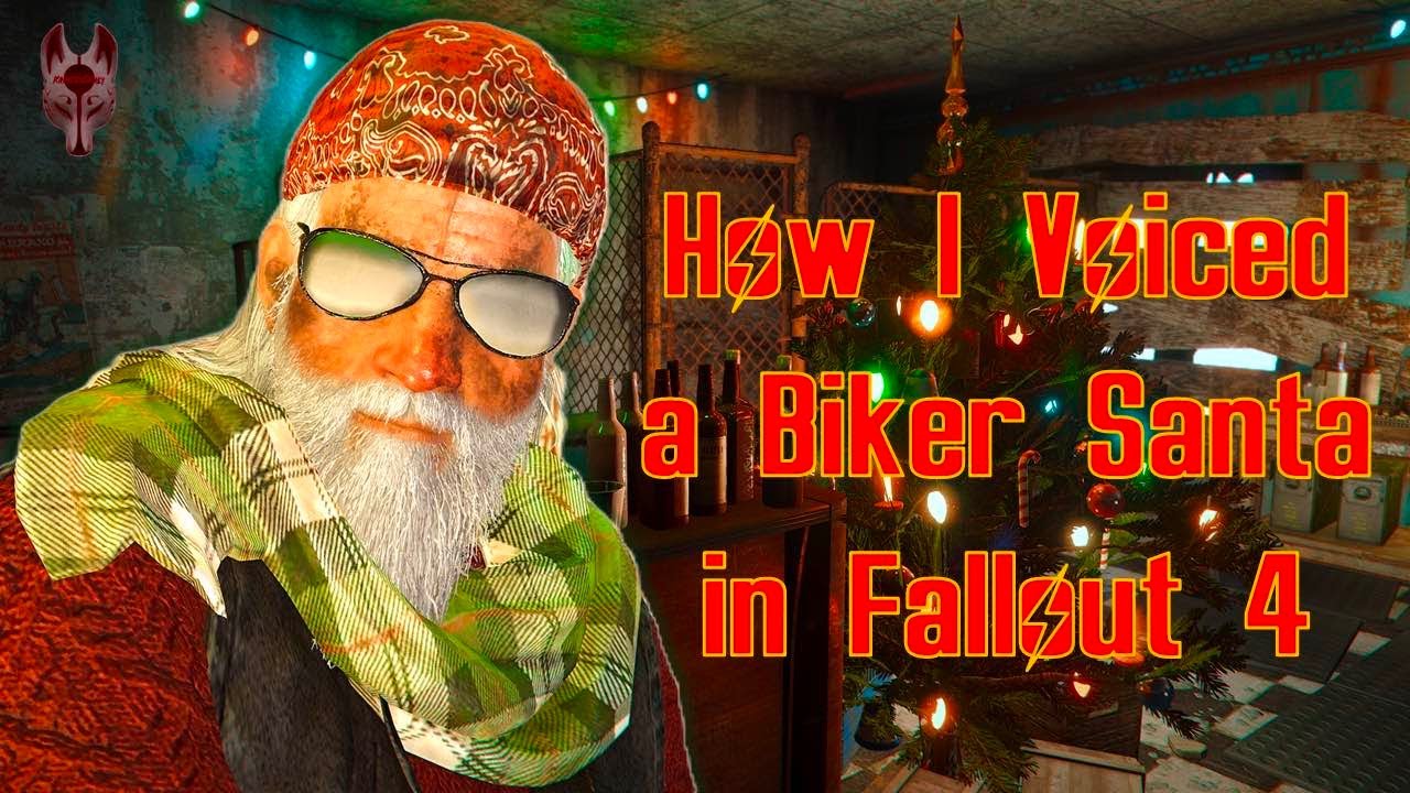 How I Voiced A Biker Santa In Fallout 4 - YouTube