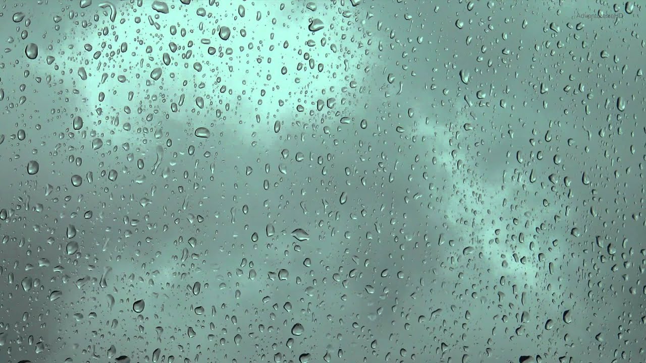 the sound of rain hitting a window, real audio and video - YouTube