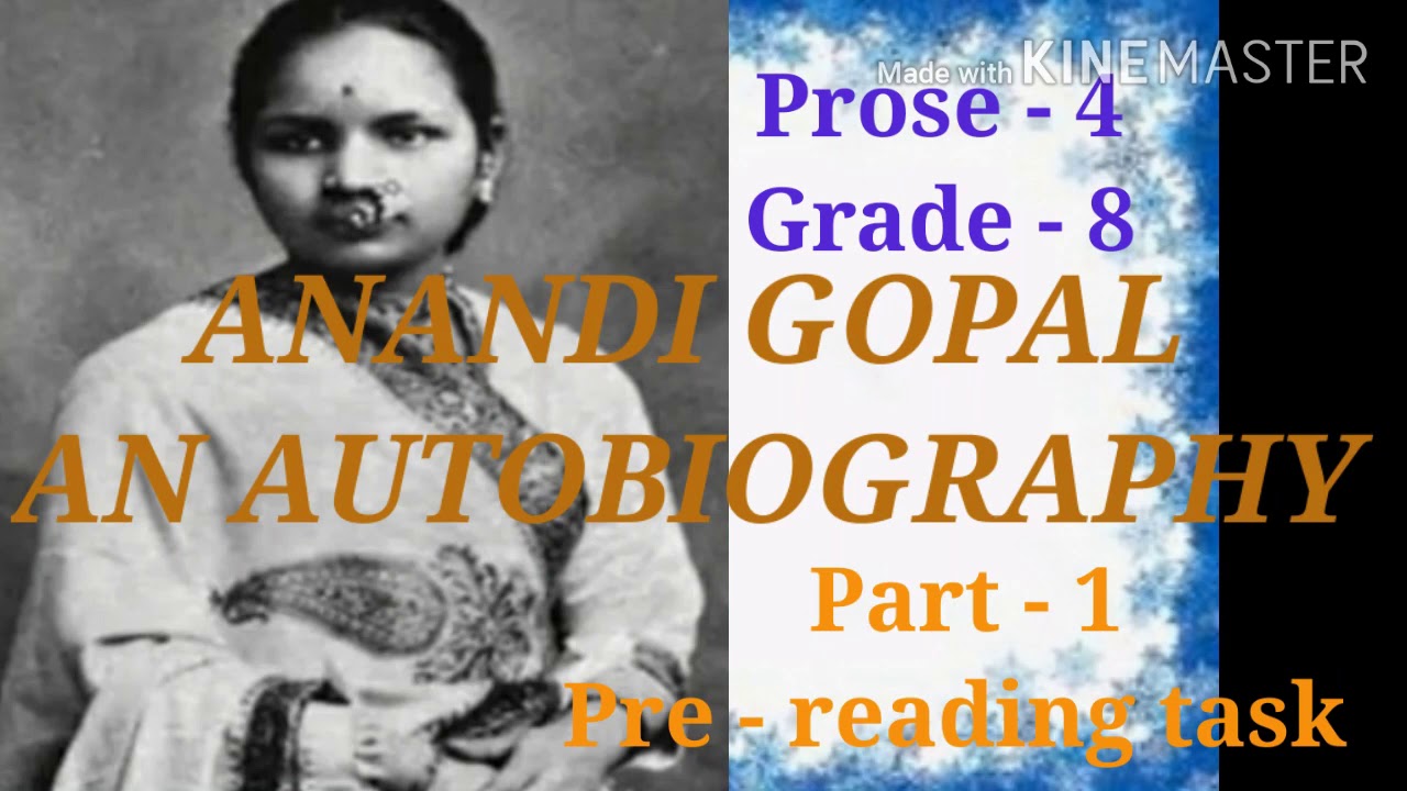 Anandi Gopal, an autobiography, grade - 8, part - 1 - YouTube