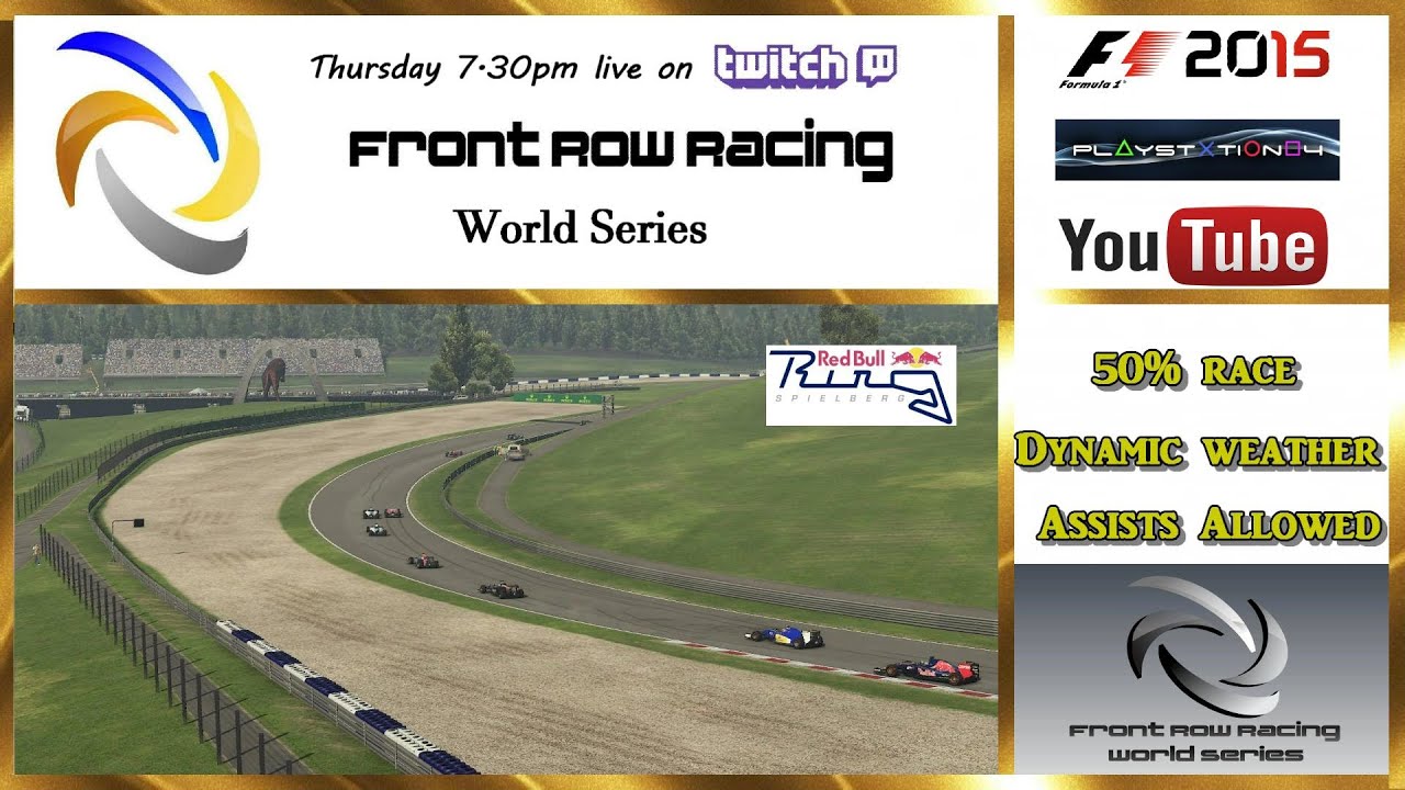 F1 2015 | Front Row Racing WORLD SERIES | Austria Round8 - YouTube
