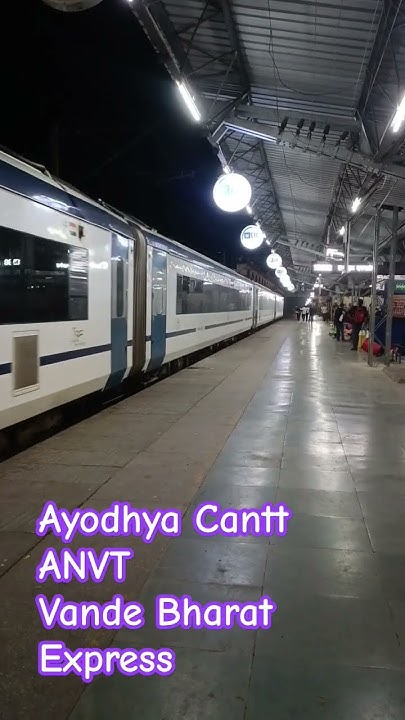 22425 Ayodhya Cantt Anand Vihar Terminal Vande Bharat express Skip Tundla Junction - YouTube