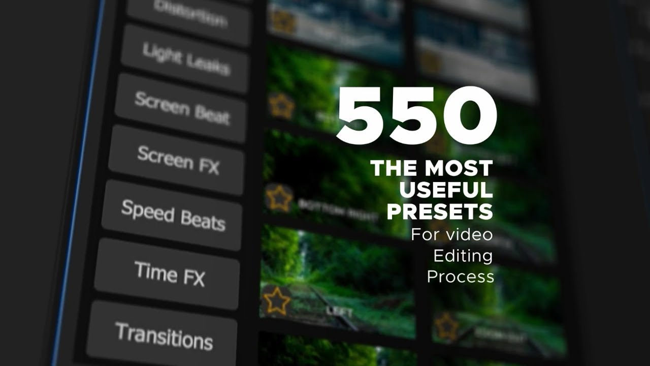 550+ The Most Useful Effects & Presets for Video Editing - After ...