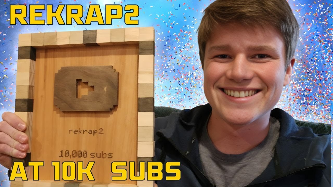 I BUILT A 10,000 SUB PLAY BUTTON FOR MY NEPHEW REKRAP2 - YouTube