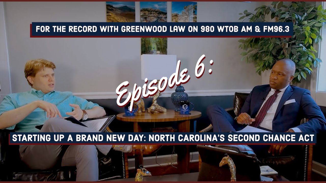 Starting Up a Brand New Day: North Carolina's Second Chance Act - YouTube