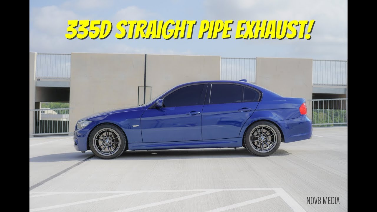 335D Straight Pipe Exhaust (Driving) - YouTube