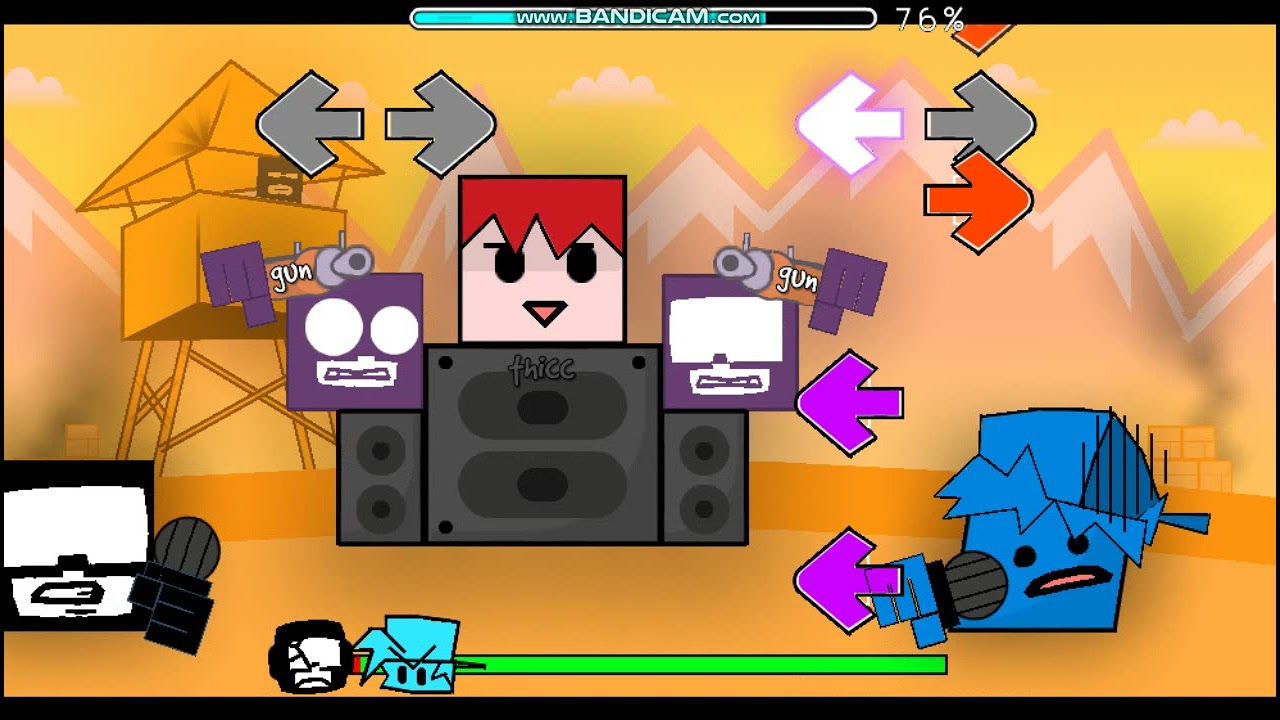 Friday Night Funky en Geometry Dash!!! "FNF Ugh" by "JustMax1M ...