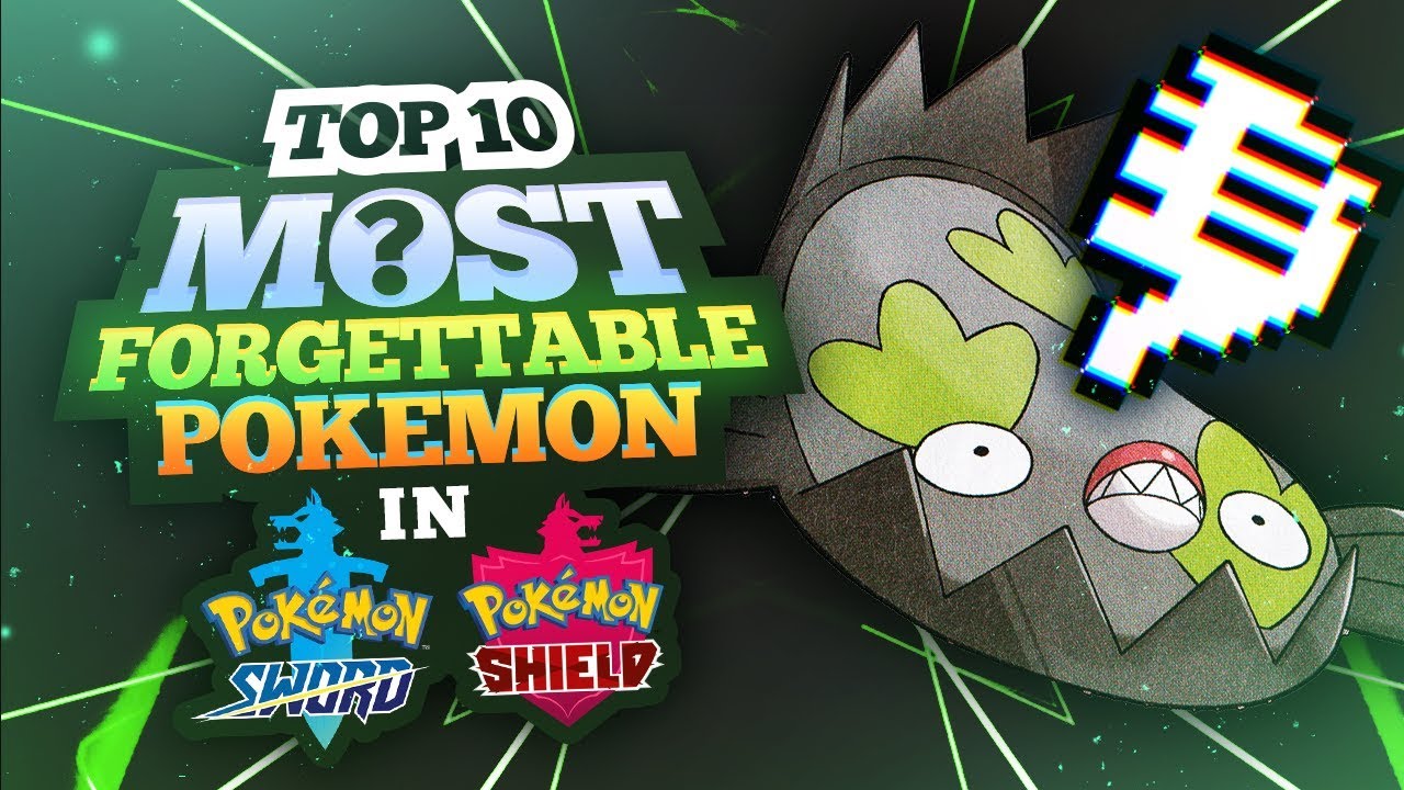 Top 10 Most Forgettable Pokemon from Sword and Shield - YouTube