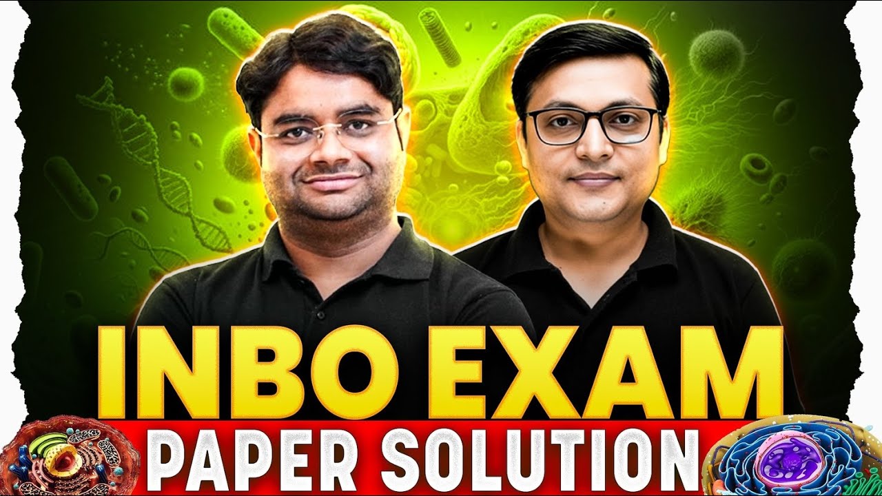 INBO Exam Paper Solution | Step-by-Step Answers & Explanation! - YouTube
