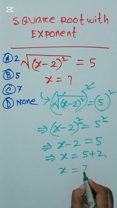 Square Root With Exponent . - YouTube