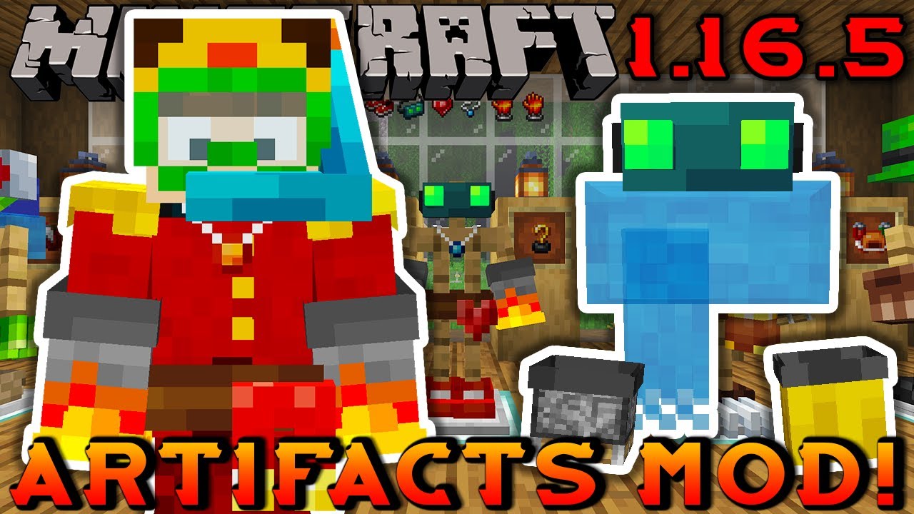 ARTIFACTS MOD 1.16.5 !!! (Fire Gauntlet, Umbrella, Whoopee Cushion ...