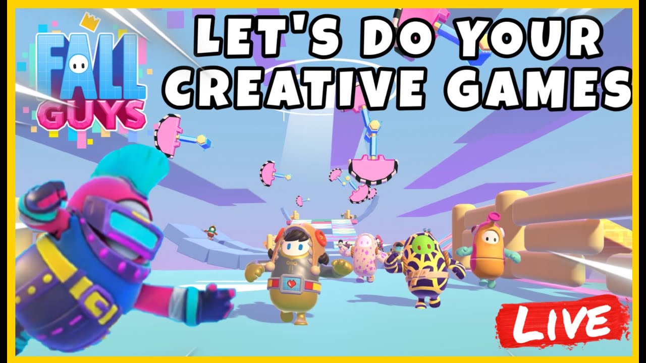 FALL GUYS CUSTOM GAMES LIVE | FALL GUYS NEW CREATIVE SEASON IS OUT FALL ...