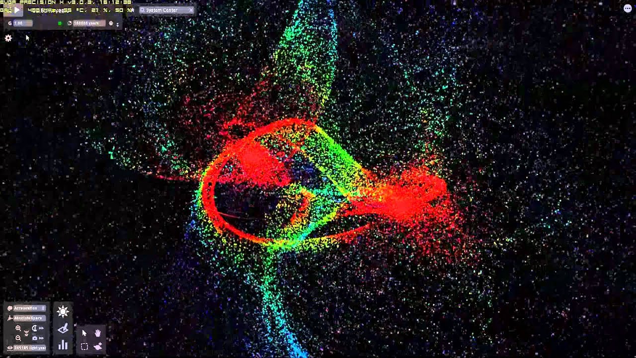 Universe Sandbox - Colliding Galaxies Simulation - YouTube