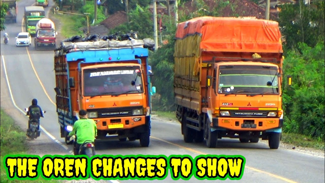 THE OREN MITSUBISHI TRUCKS MANUVER WITHOUT THE GAS DOWN ON THE EXSTREME ...