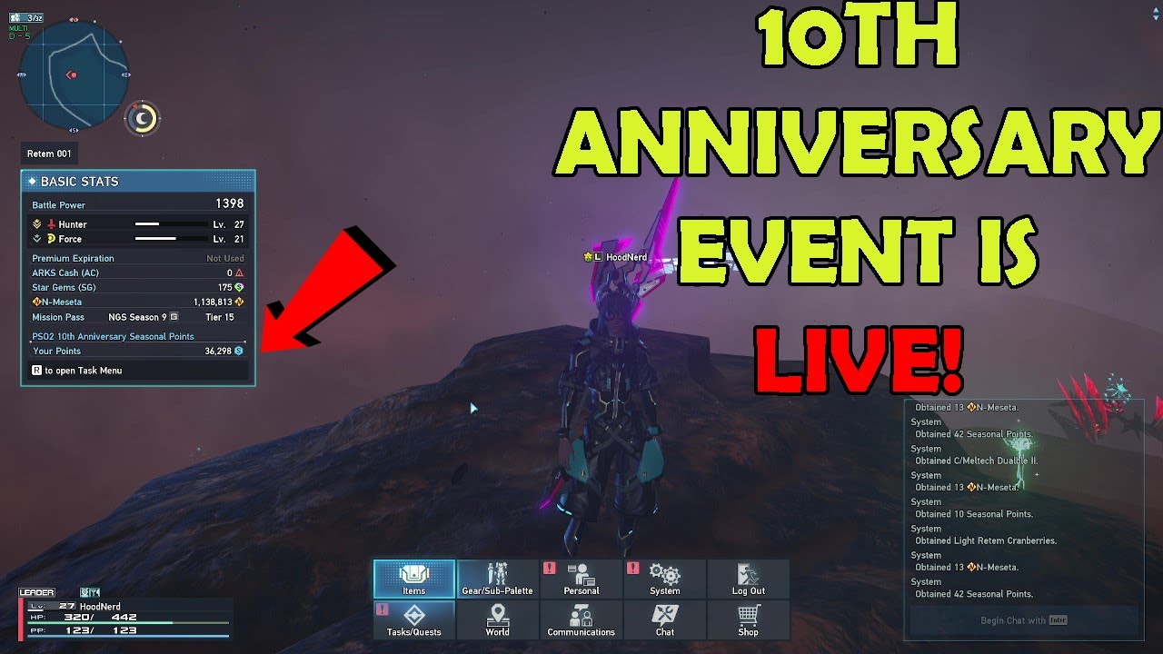 [PSO2:NGS] 10th Anniversary Event Update & How To Farm Seasonal ...
