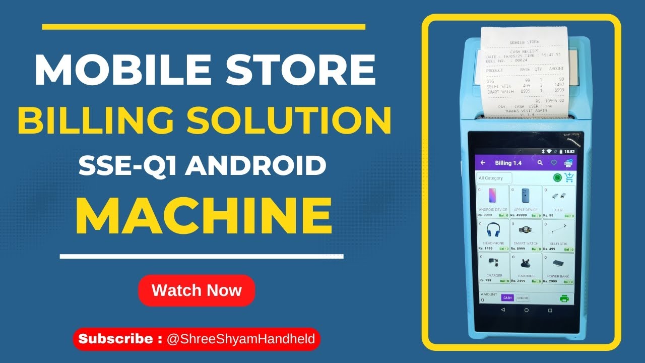 Mobile Store Billing Machine POS Solution for Retail by Shree Shyam ...
