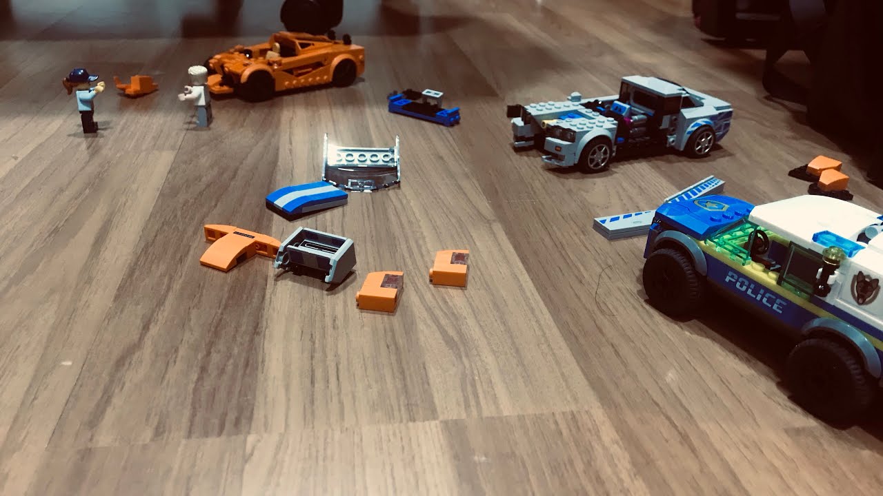McLaren F1 LM lego car crash - YouTube