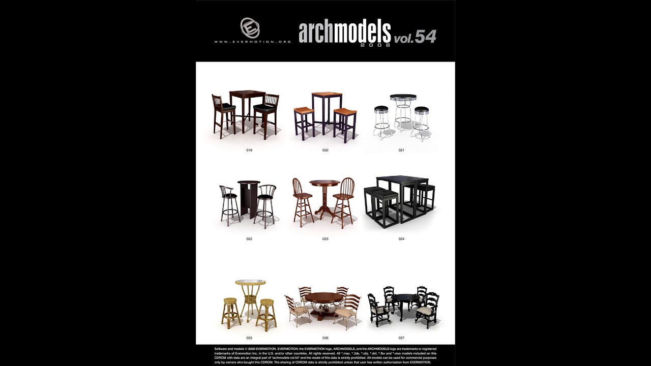 [Download] Evermotion – Archmodels vol 54 3d restaurant furniture - YouTube
