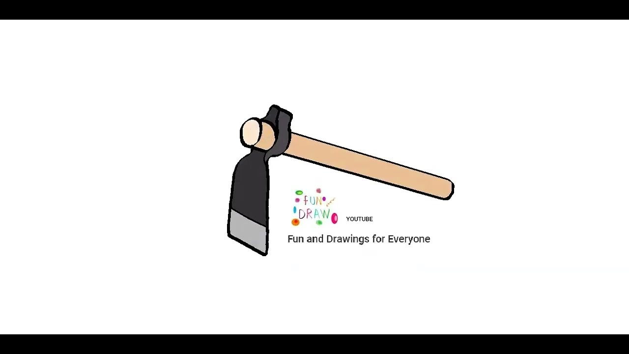 Cara menggambar cangkul @YuTubers - YouTube