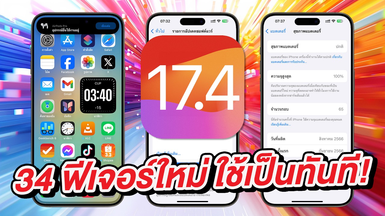 iOS 17.4 สรุป 34 ฟีเจอร์ใหม่ ดูจบใช้เป็นทันที การเปลี่ยนแปลงครั้ง ...