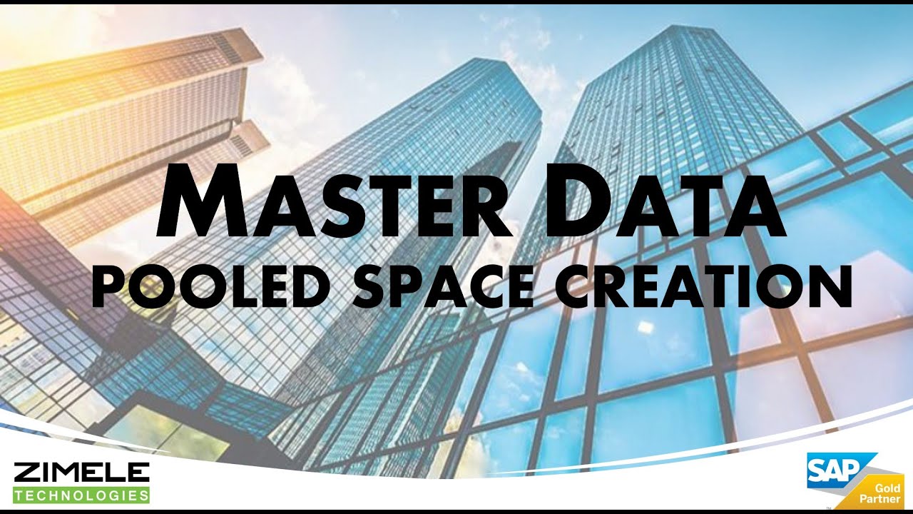 SAP Real Estate Master Data - Pooled Space Creation - YouTube