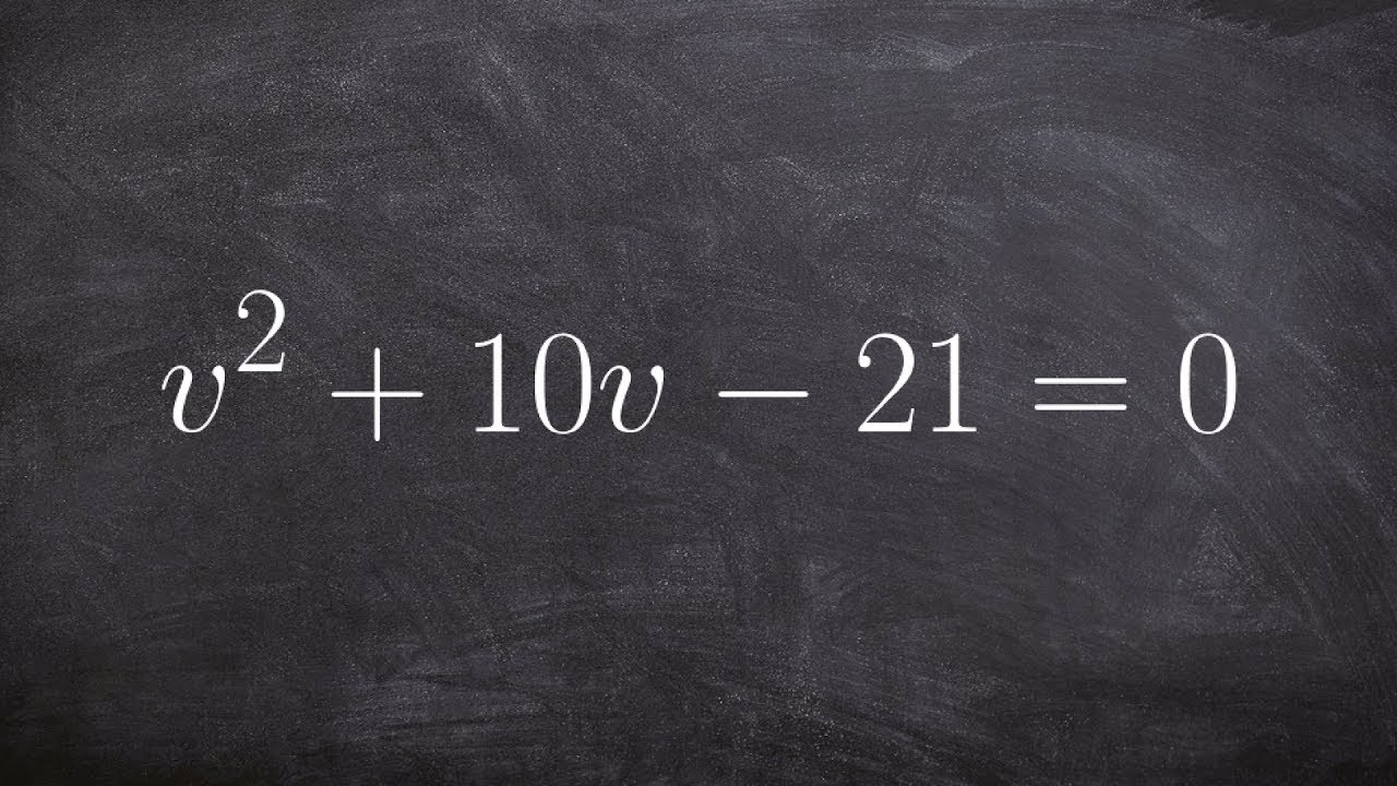 Step by step process explaining completing the square to solve - YouTube