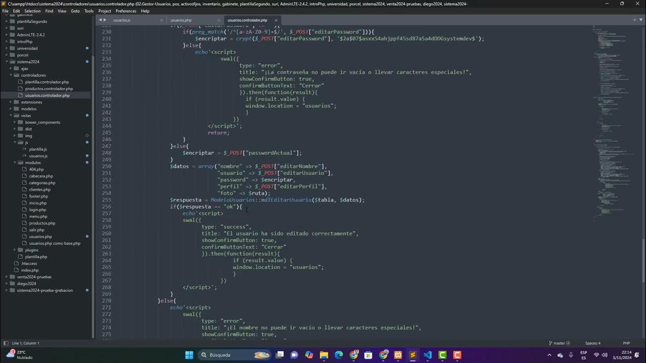 12. Sistema de venta con Php, Ajax, MySQL, POO(Eliminar Usuario) - YouTube