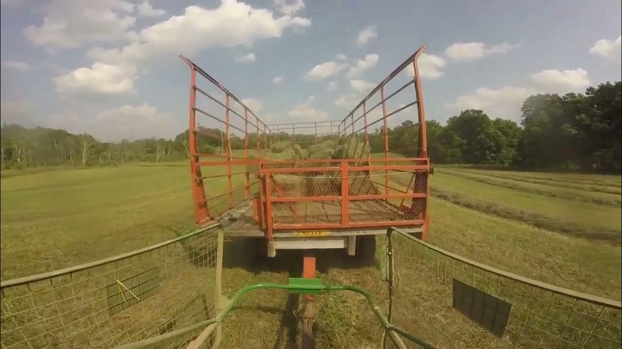 Baling 2nd crop hay - YouTube