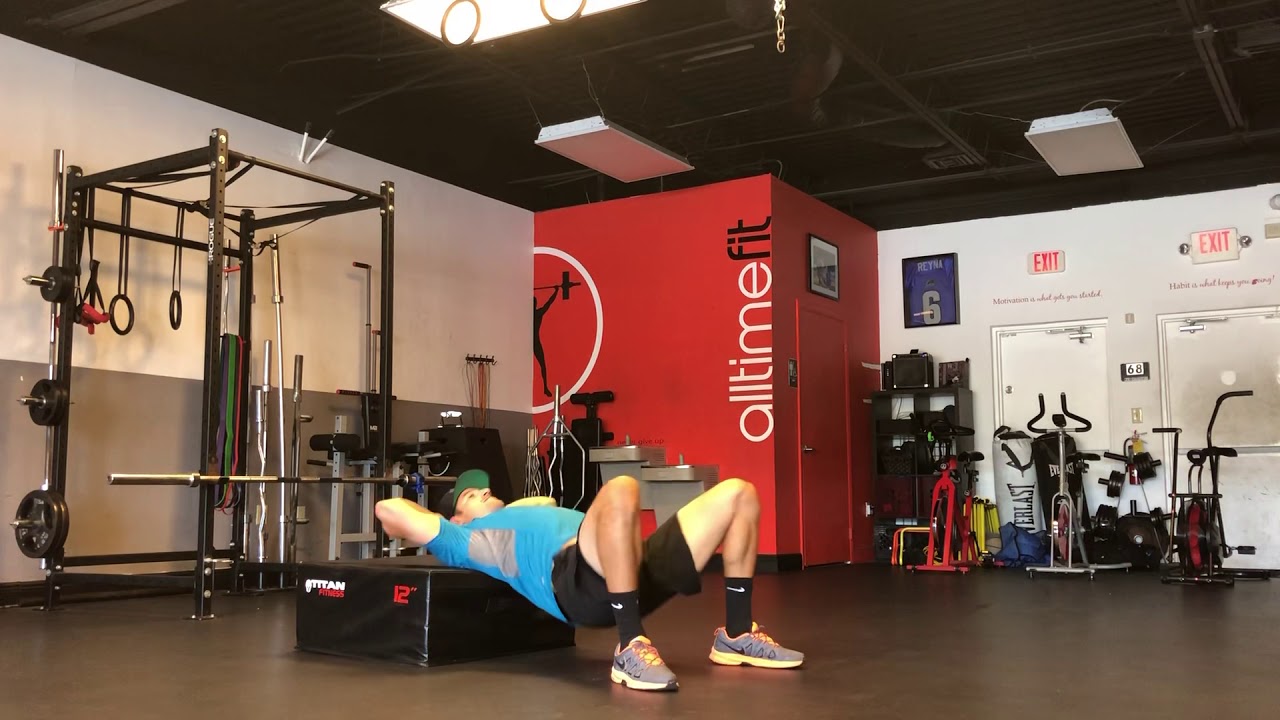 Hip Bridges (Back Elevated) - YouTube