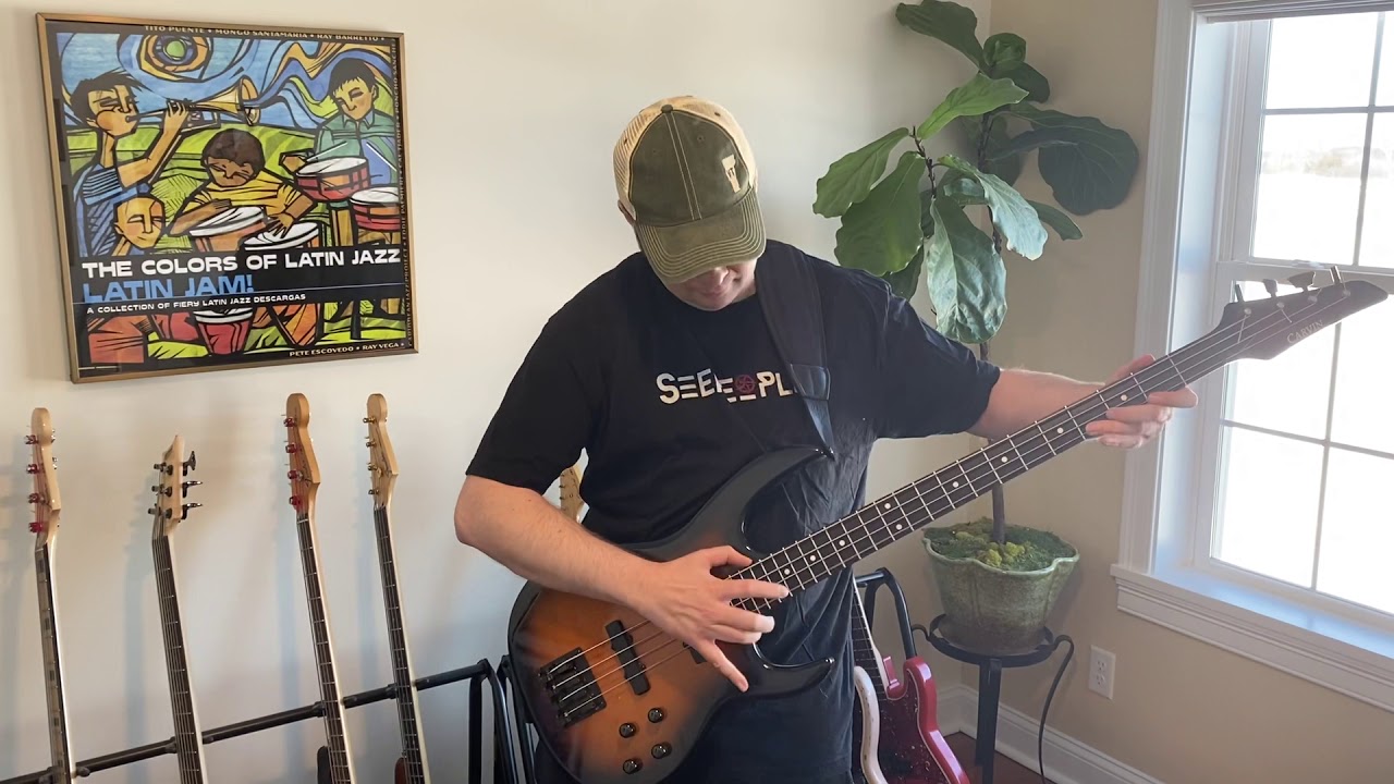 Playing David Pastorius original riffs on Carvin bass - YouTube