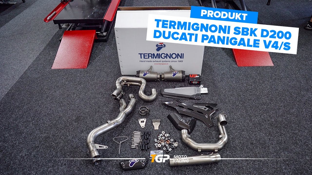 Termignoni Komplettanlage D200 SBK Replica Edelstahl Ducati Panigale V4 ...