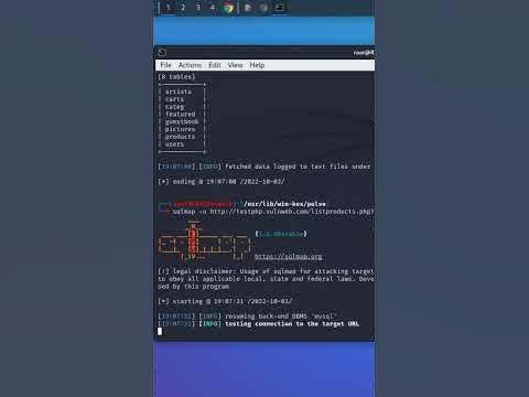 Ethical Hacking Using Sqlmap #shorts - YouTube