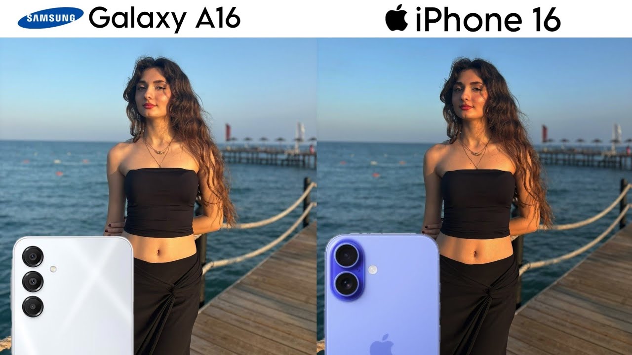 iPhone 16 vs Samsung Galaxy A16 camera test comparison - YouTube