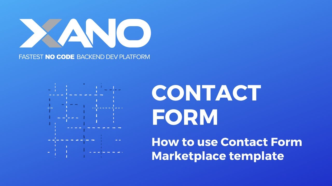 Xano - Contact Form Template Demo - YouTube