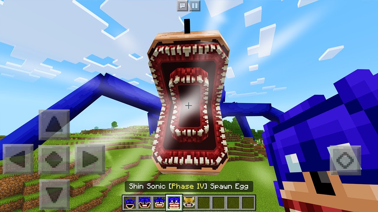 New Shin Sonic Tapes MOD in Minecraft Pocket Edition - YouTube